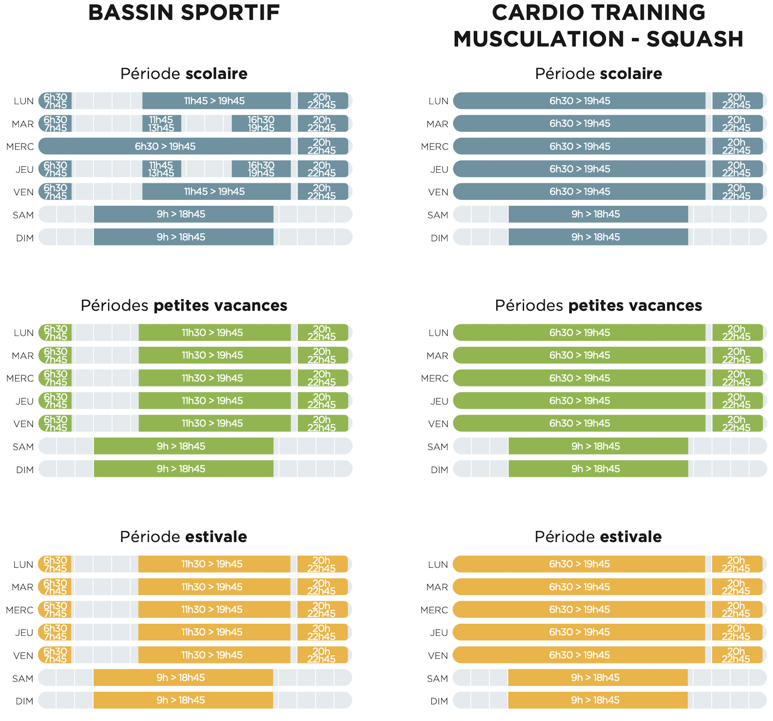 Horaires et tarifs - ESPACE SPORTIF PONTOISE